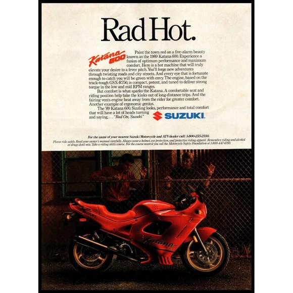 Suzuki | Art | 989 Suzuki Katana 60 Sport Bike Motorcycle Rad Hot ...